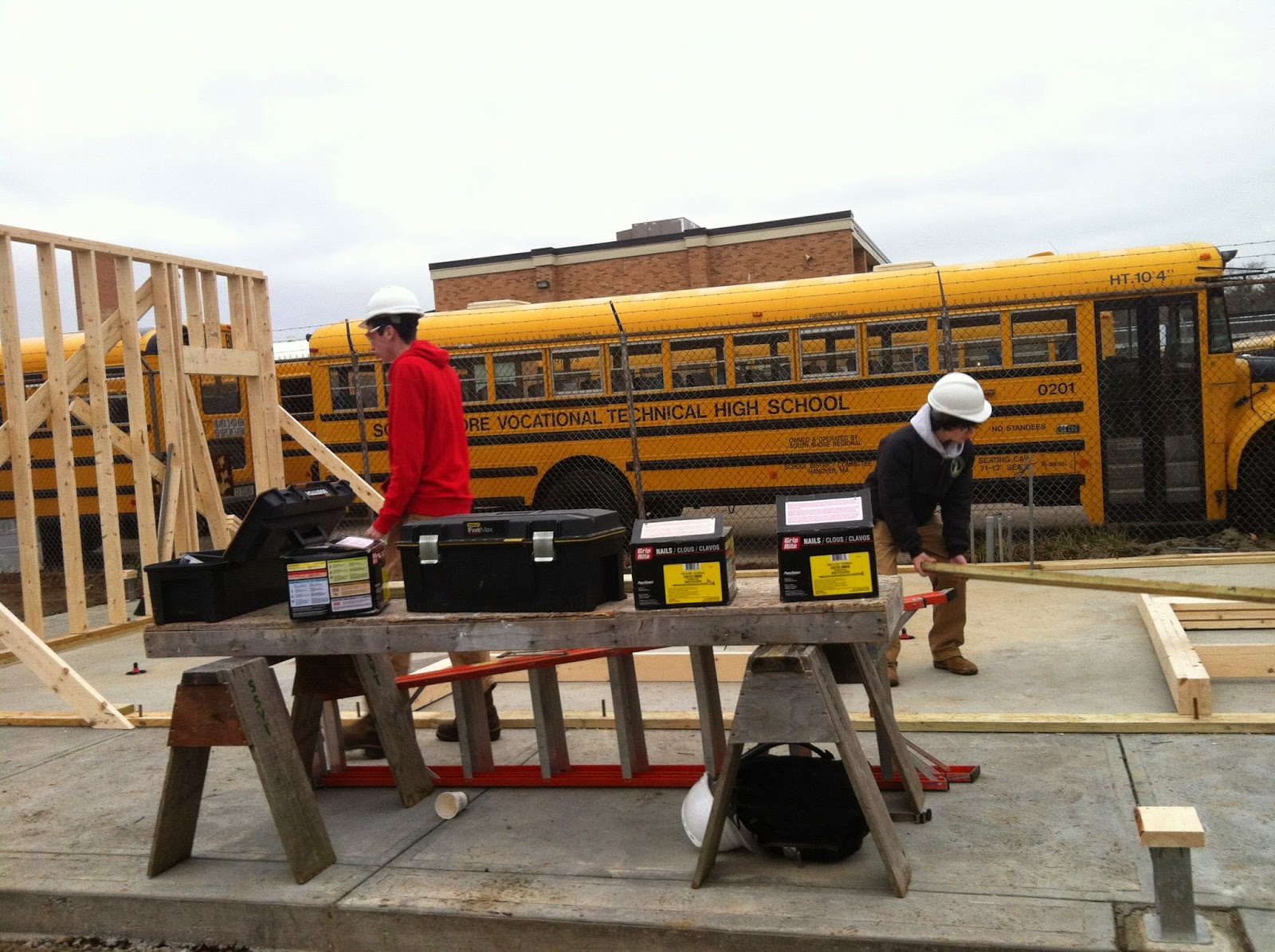 South Shore Vocational Technical High School : Carpentry Students ...